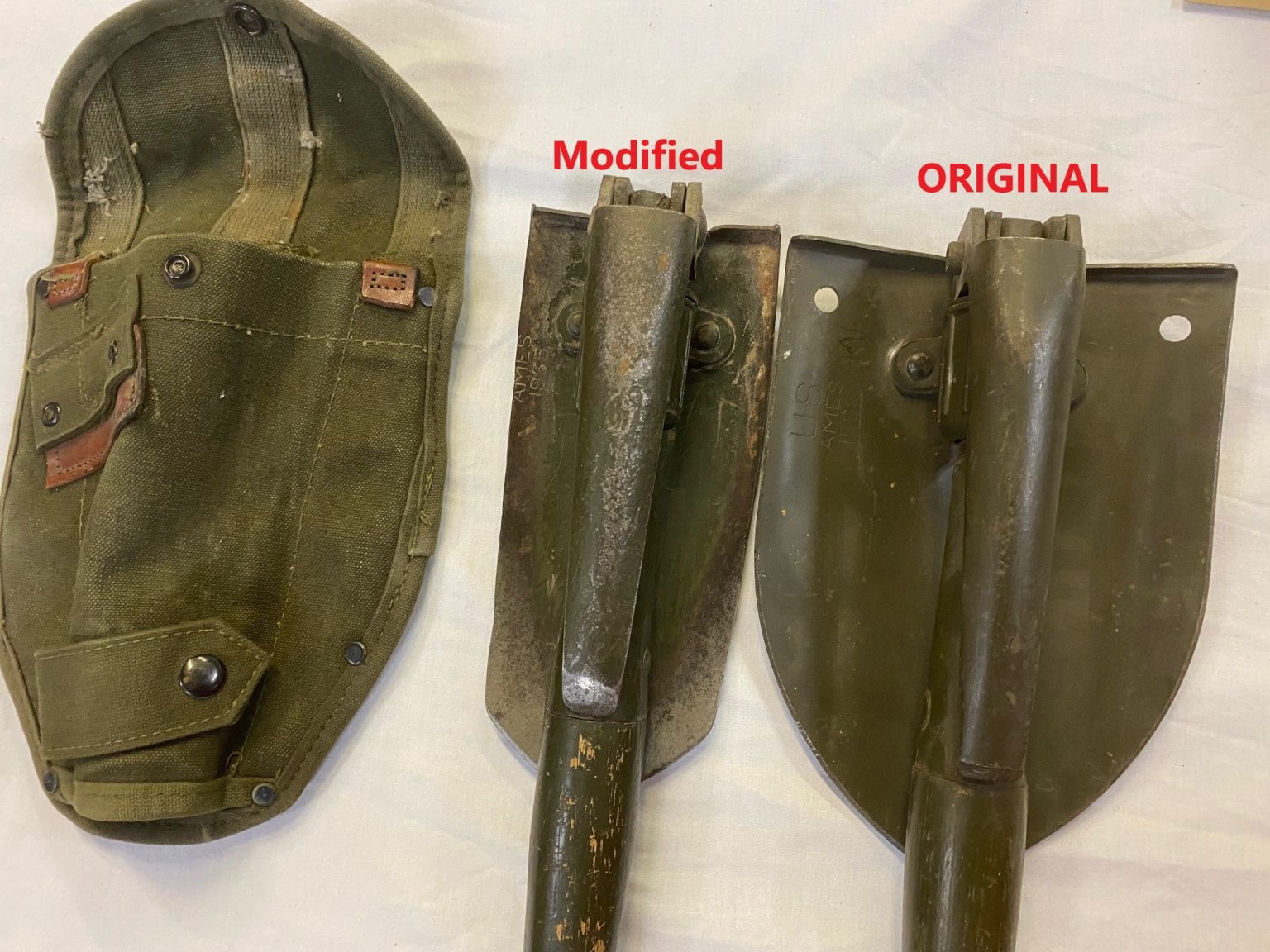 Modified E-Tool Shovel with Pick & Cover, 1 only