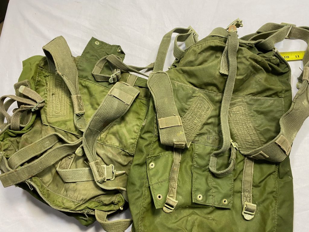 USMC Haversack Top, Vietnam Nylon Canvas used condition