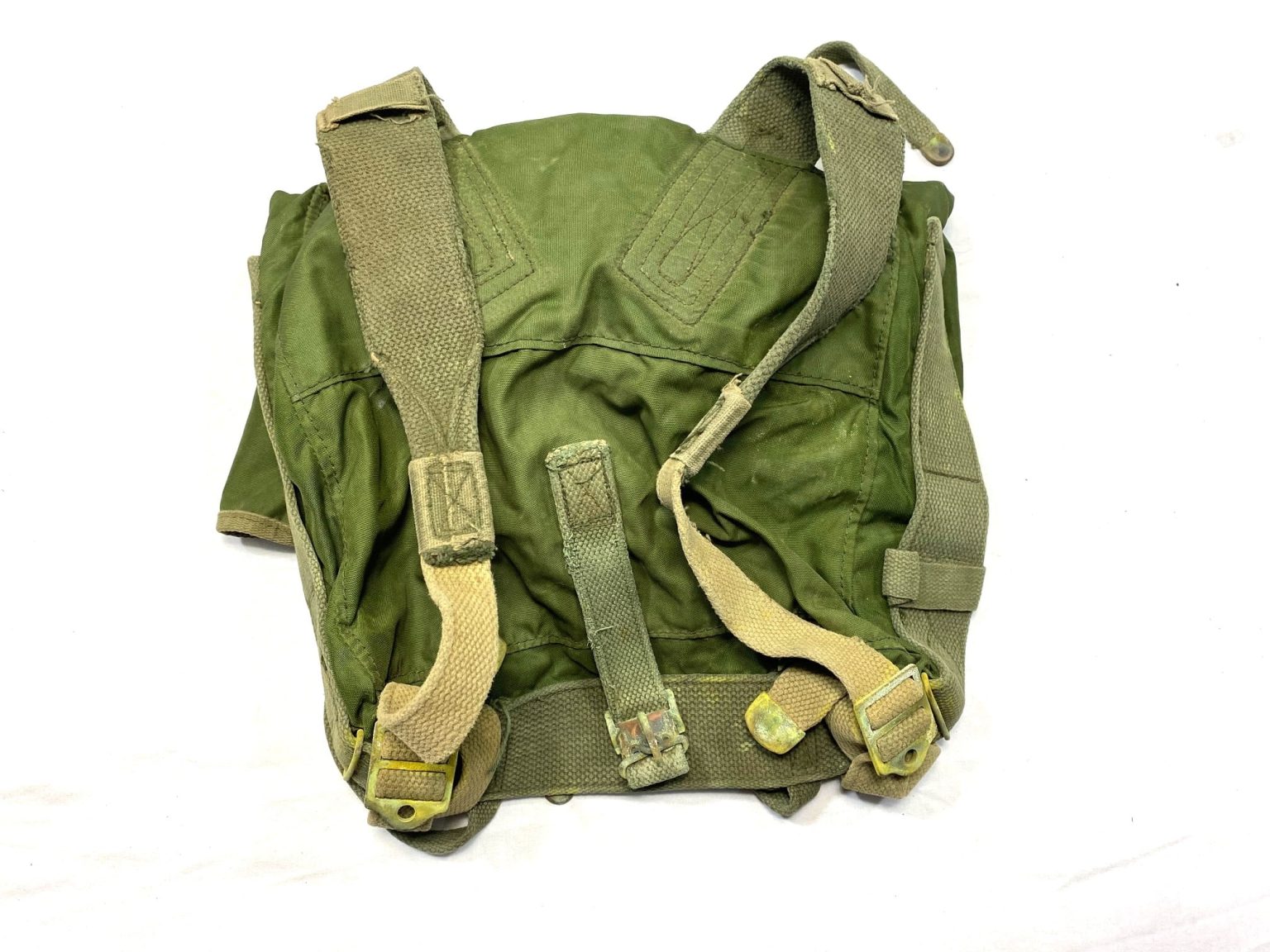 USMC Haversack Top, Vietnam Nylon Canvas used condition
