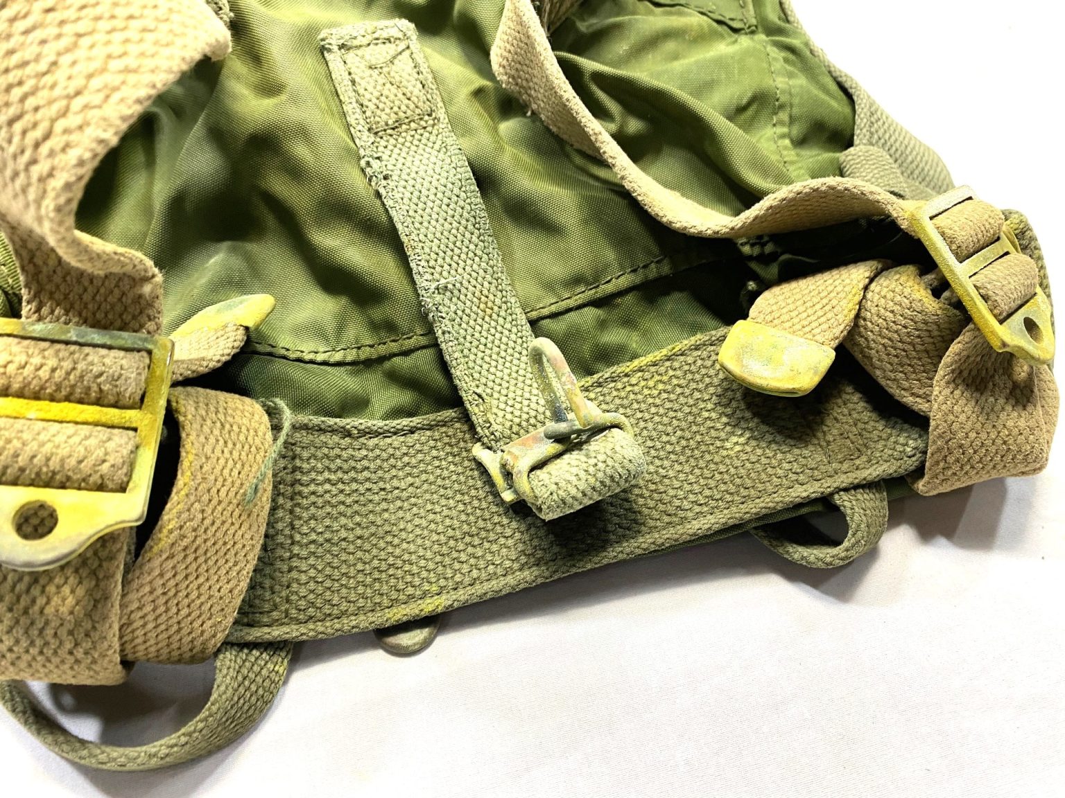 USMC Haversack Top, Vietnam Nylon Canvas used condition