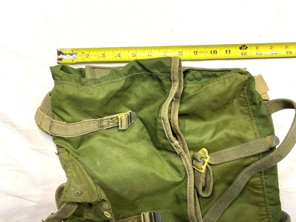 USMC Haversack Top, Vietnam Nylon Canvas used condition