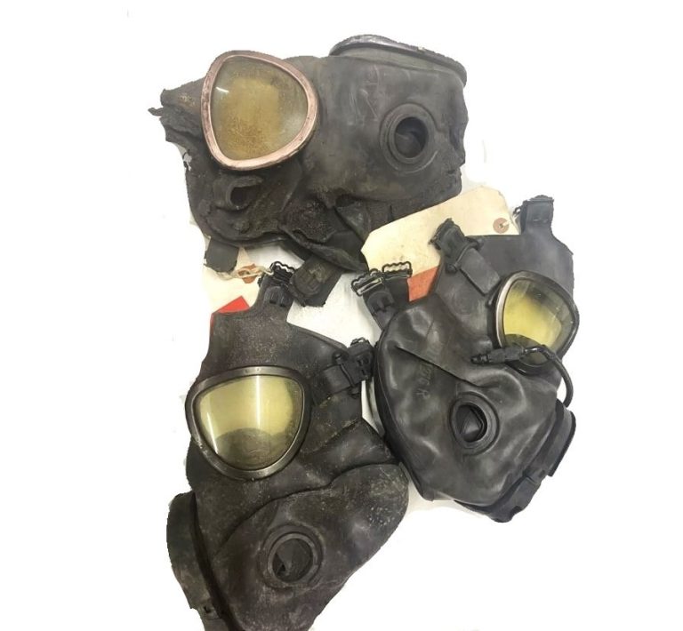 M-17 Gas Mask, used and abused-demil 3 pack - Omahas Army Navy Surplus
