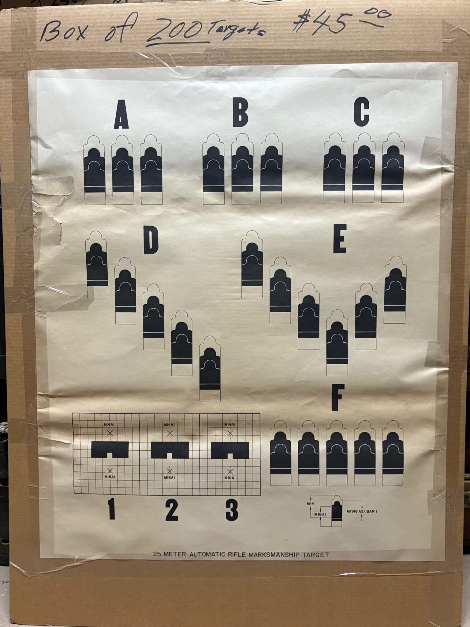 Rifle Targets, 200 per box - Omahas Army Navy Surplus