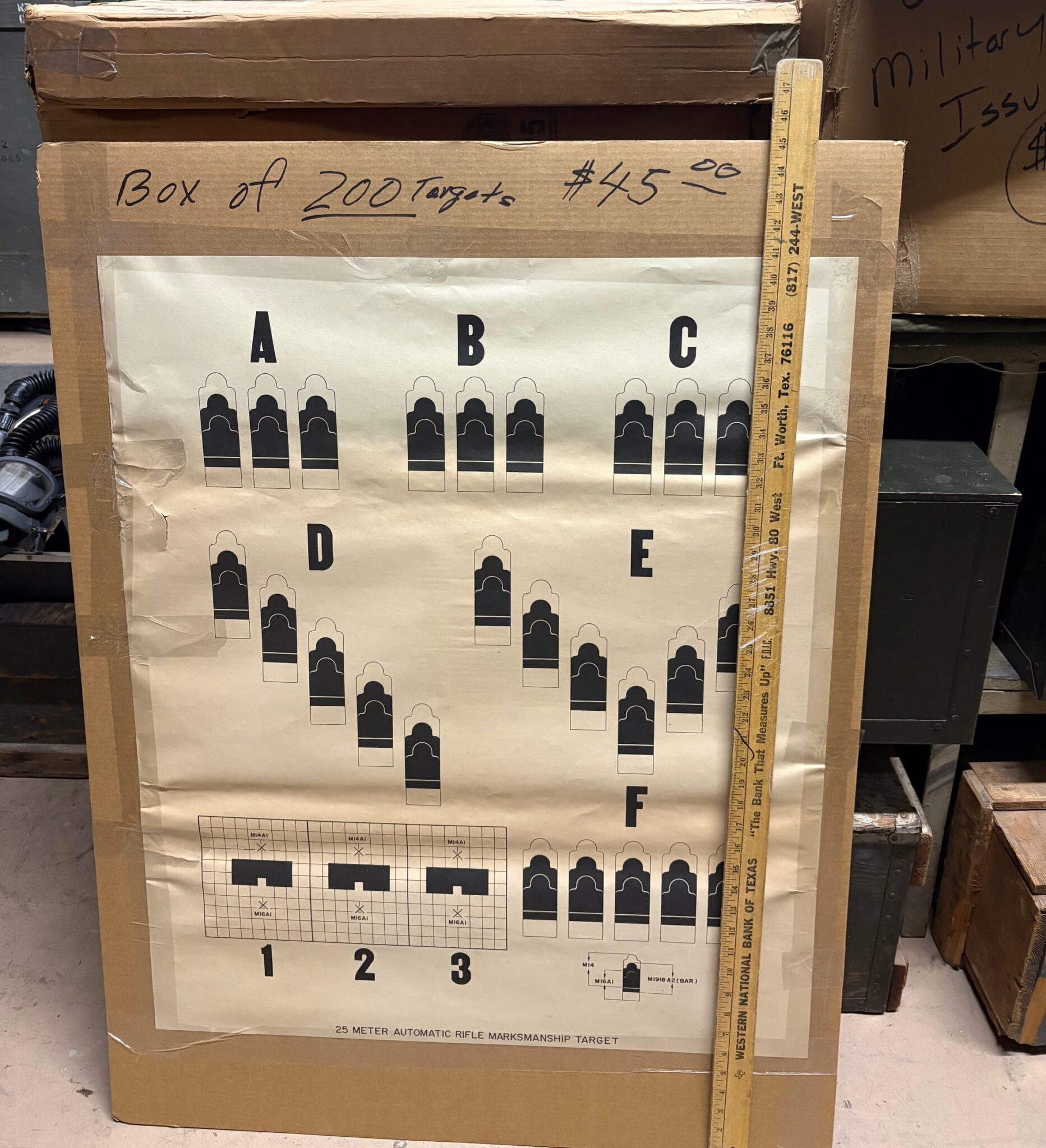 Rifle Targets, 200 per box - Omahas Army Navy Surplus
